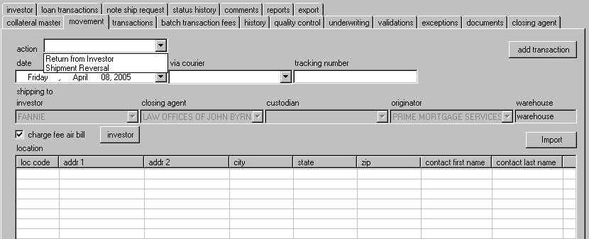Tab - Collateral - Movement