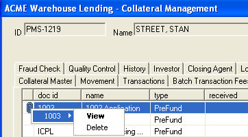 Tab - Collateral - Documents