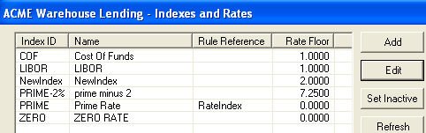Tab - Accounting - Indexes and Rates